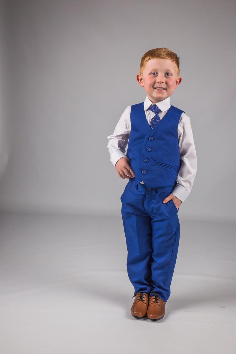 Baby Boys 5 Piece Blue Romario - Occasionwear for Kids