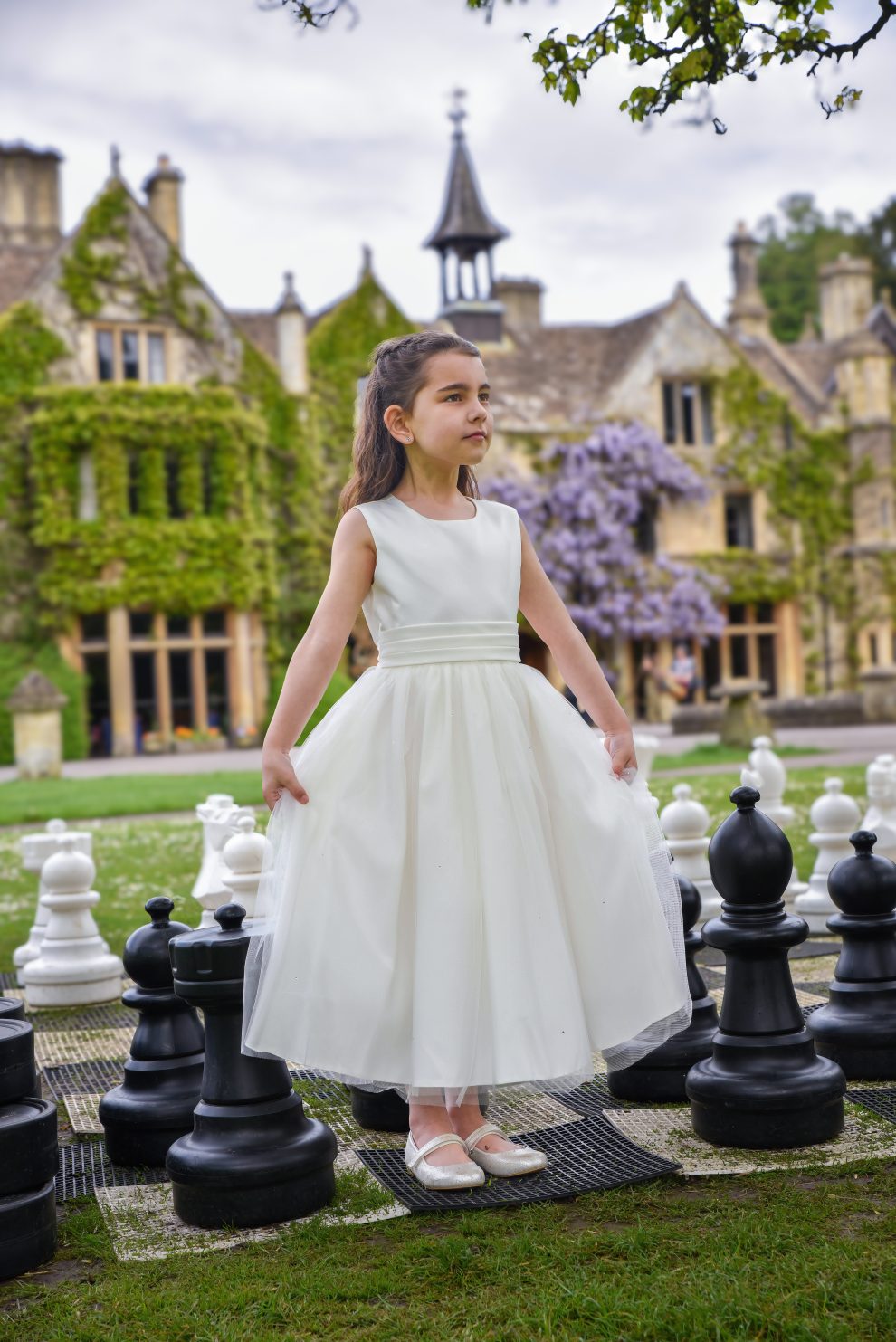 Girls Ivory Dress Kate - Occasionwear for Kids