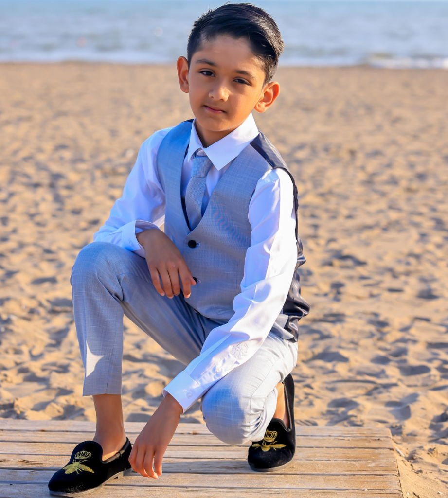 Boys 5 Piece Light Blue Suit Milano Mayfair - Occasionwear for Kids