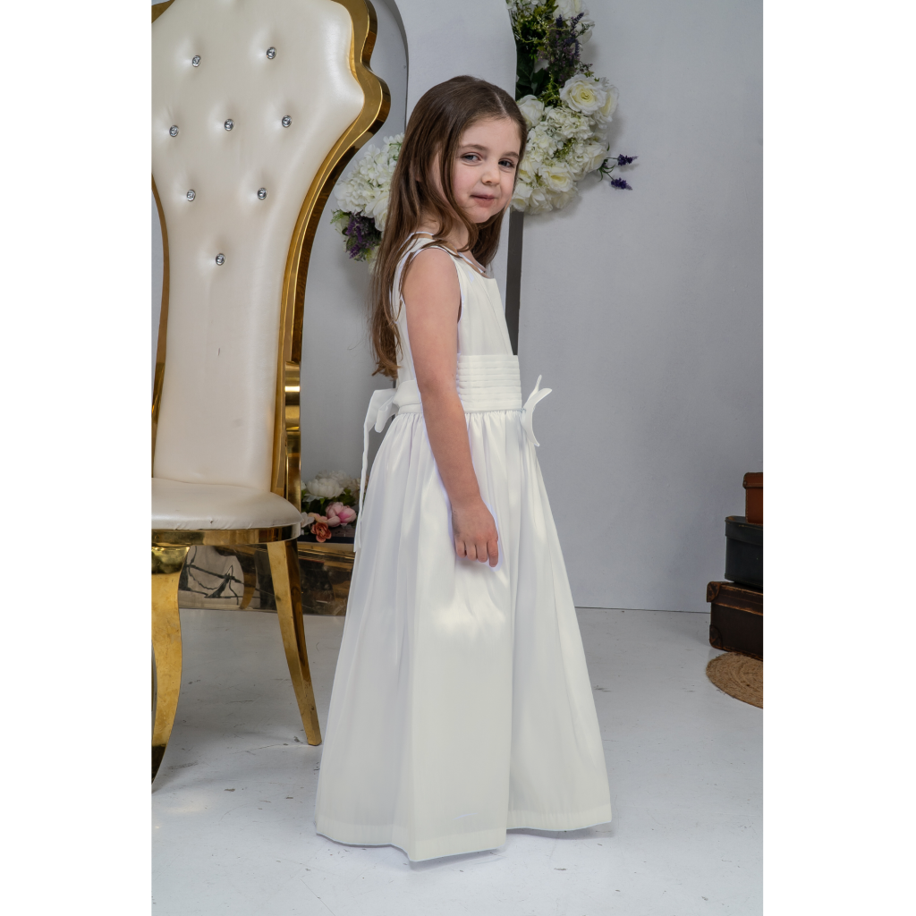 Girls Katie Dress in Ivory - Occasionwear for Kids