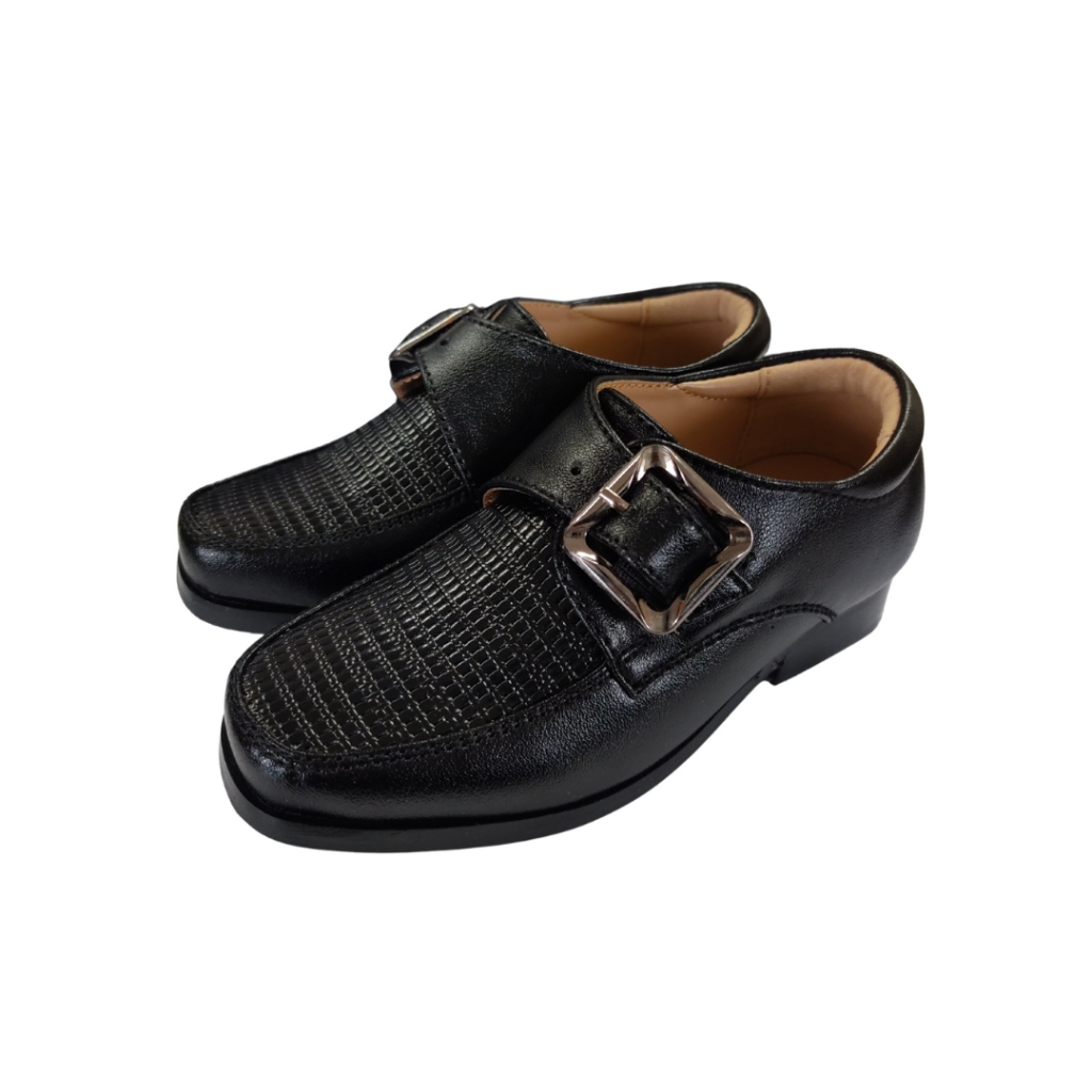 Boys Black Buckle Shoe - Occasionwear for Kids